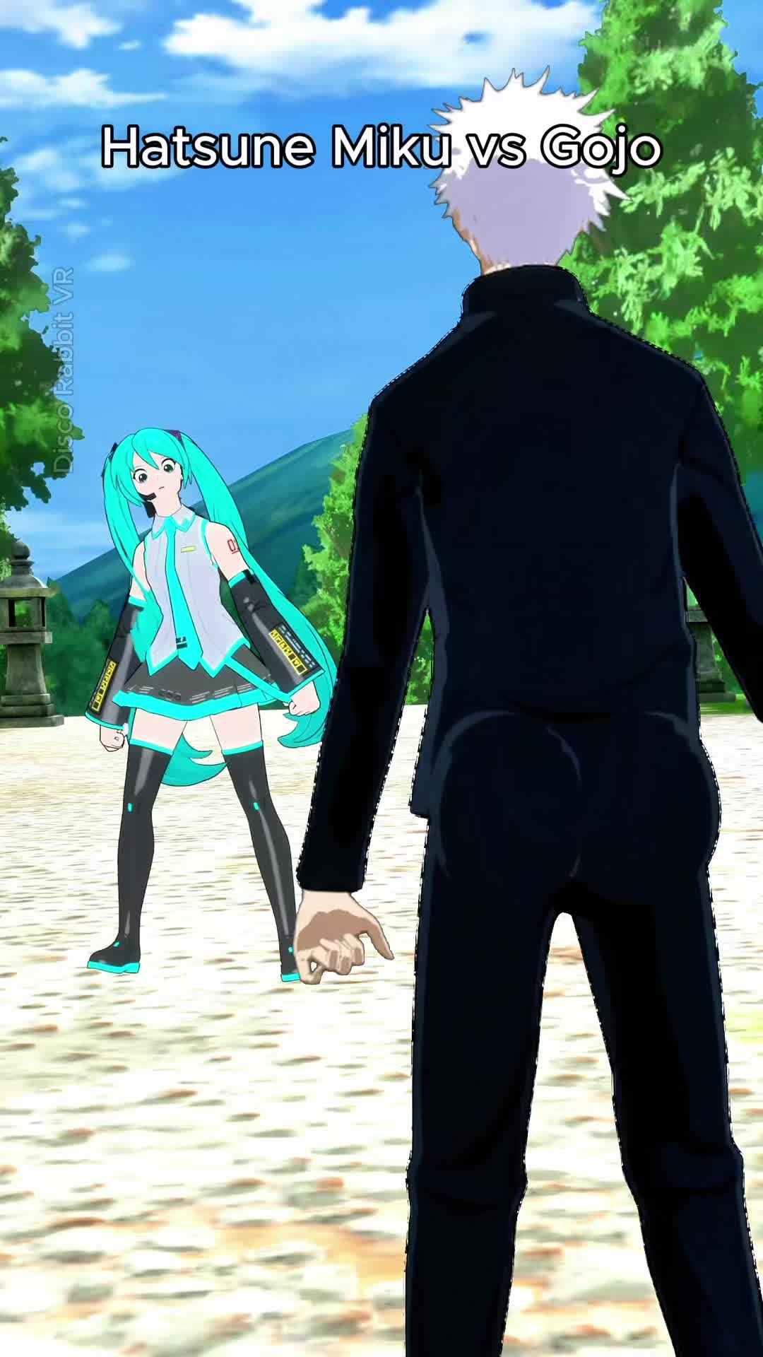 Gojo vs Hatsune Miku 🔥 💀 #assumptions | Disco Rabbit (@discorabbitvr1)