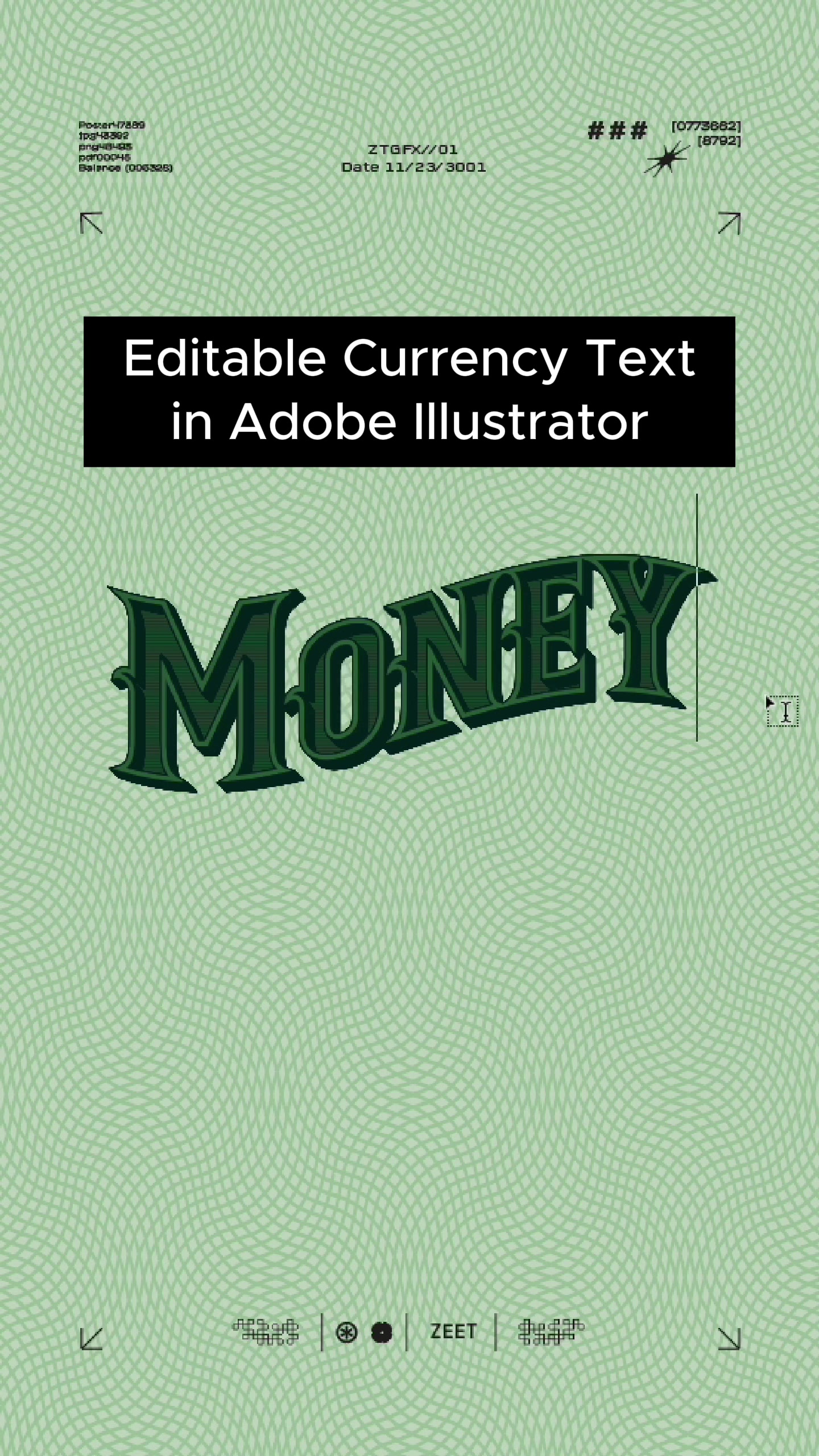 Create this editable currency text | ZEET (@ogzeet)