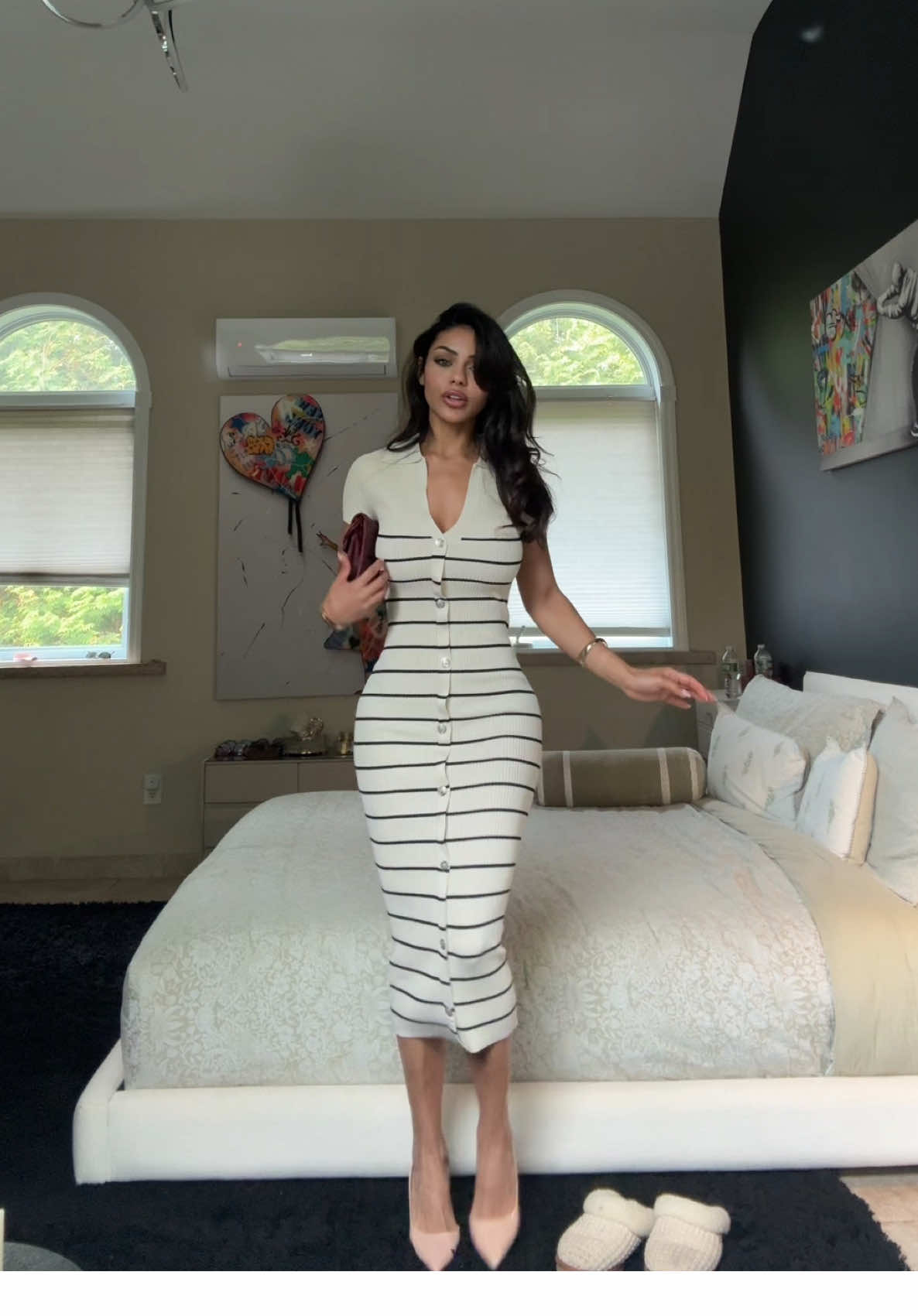 @Fashion Nova “Klarissa Striped Dress | Dina Khalil (@dinakhaaa)
