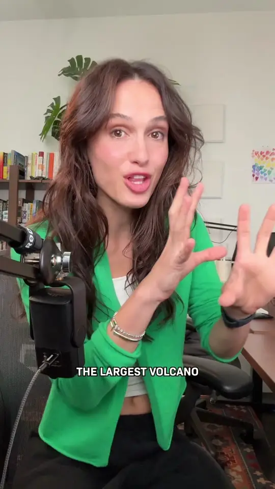 The largest volcano eruption in | Cleo Abram (@cleoabram)