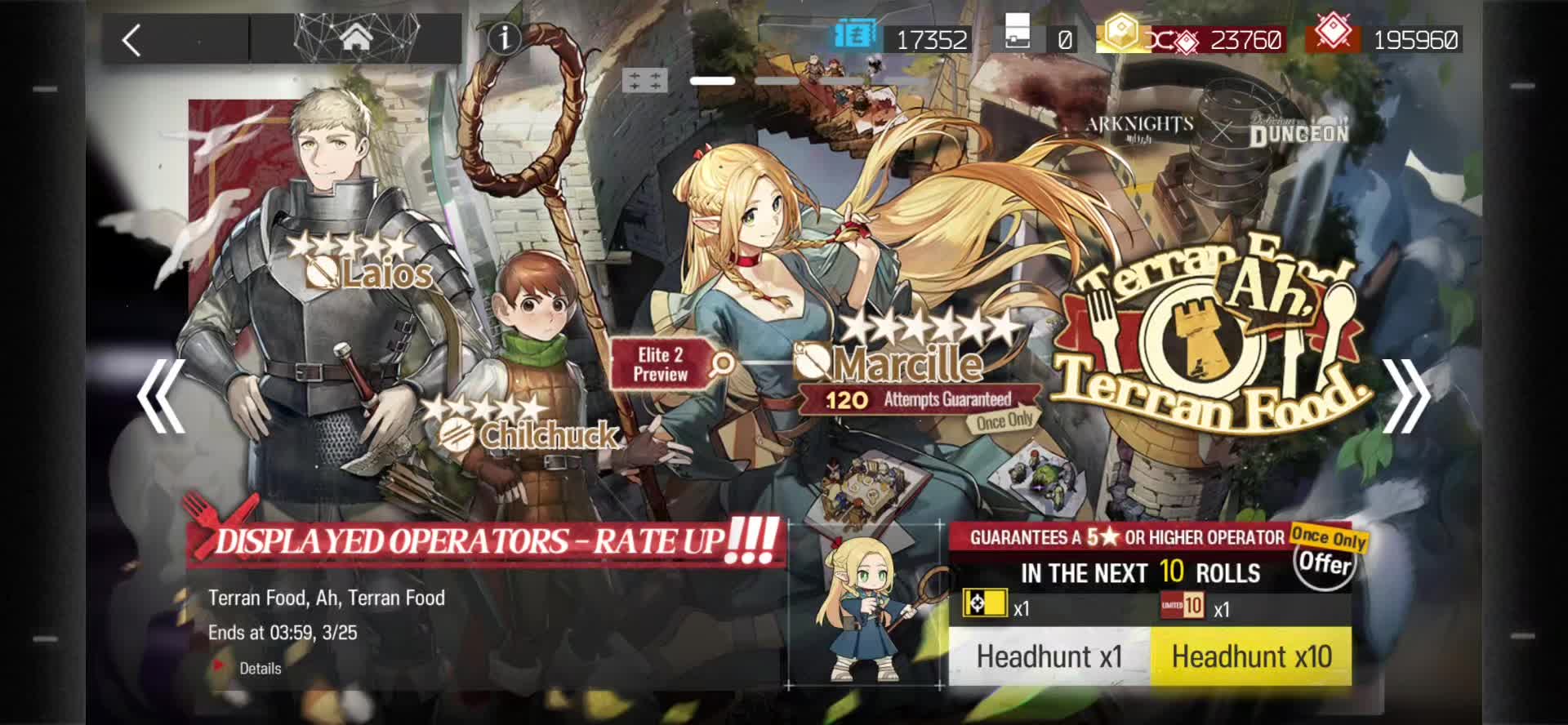 Arknights Dungeon Meshi Collab Marcille | CrimsonPrometheus ...