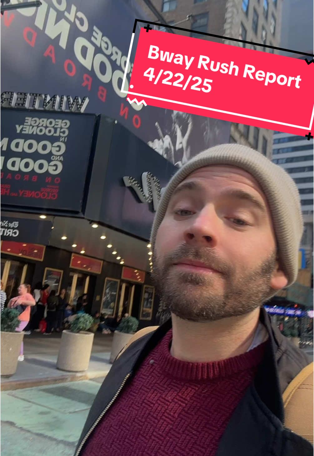 Broadway Rush Report for Tuesday April | Bryan the Business Analyst ...