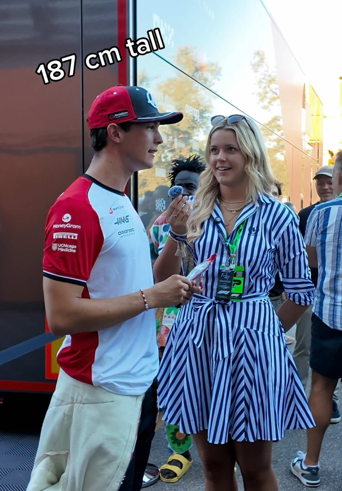 I met the TALLEST @Formula 1 team, aka | Gabbers (@gabbyygonz)