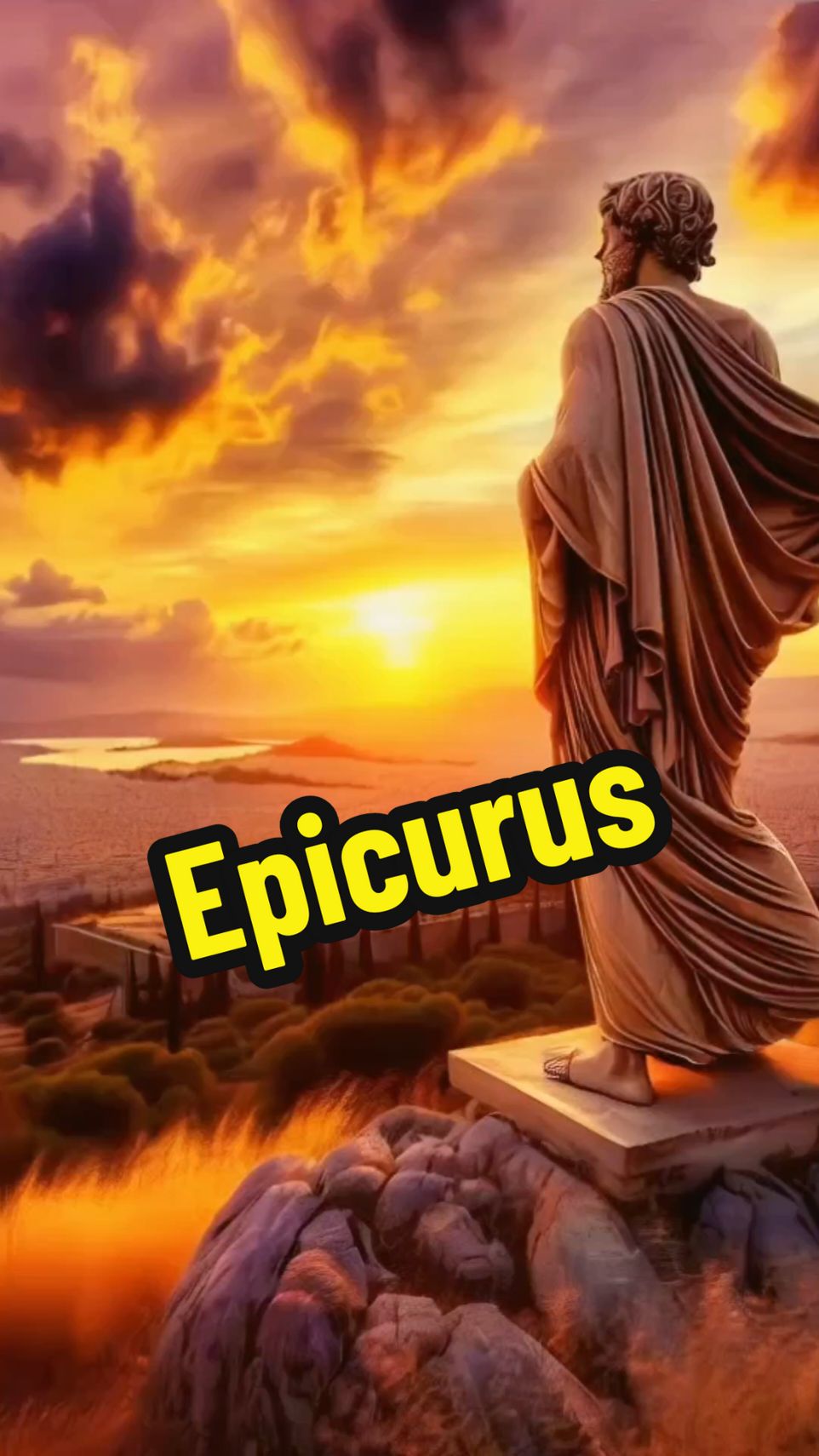 Epicurus, an ancient Greek philosopher | Epic Echoes (@epic.echoes8)