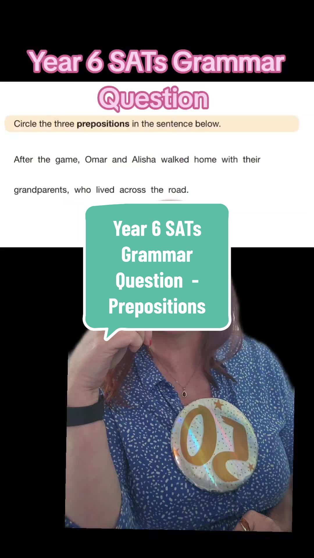 Prepositions - Year 6 SATs Grammar | Sarah | GrammarSlammer ...