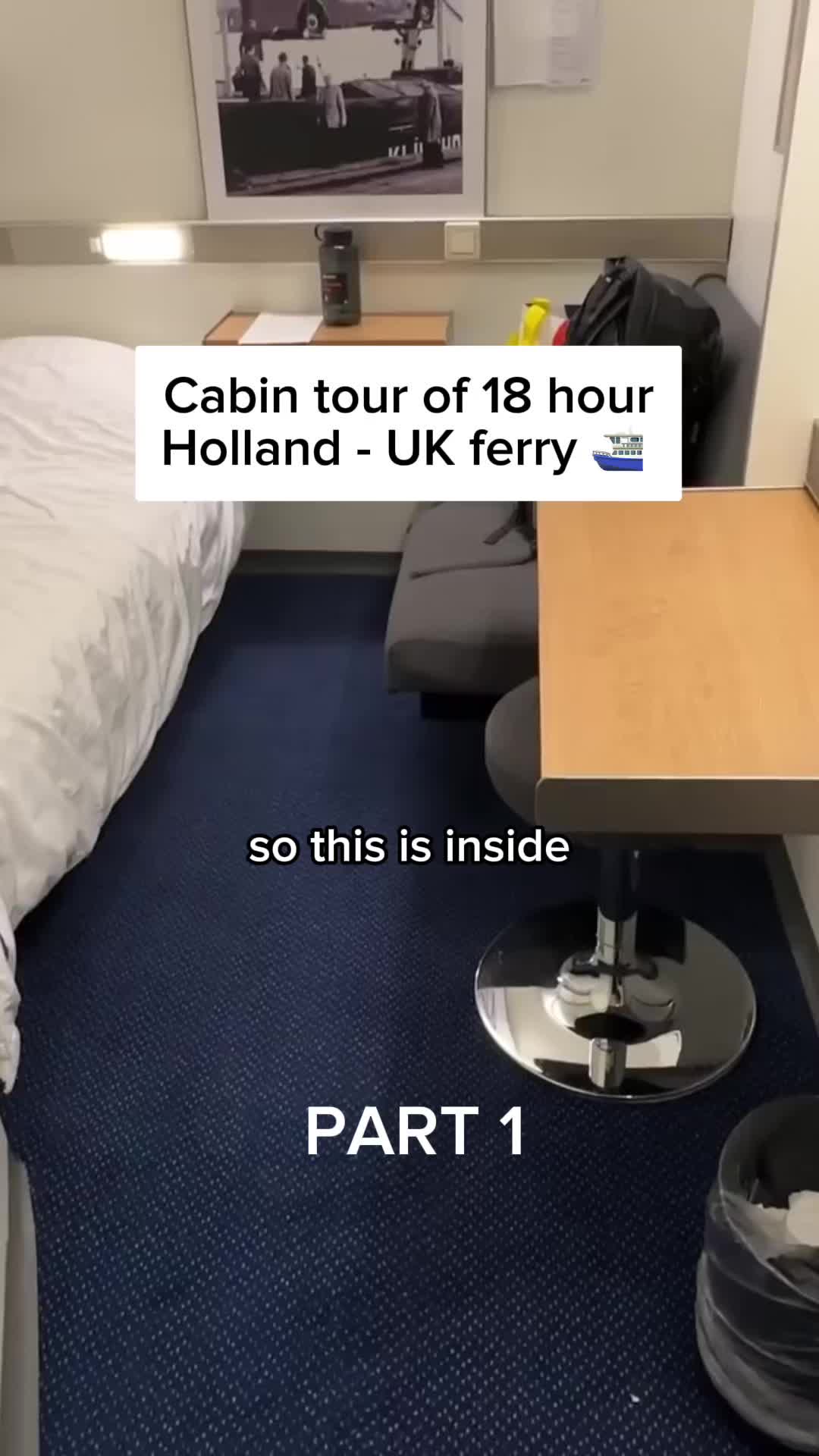 Cabin tour on ferry from Holland to UK | ruth.aisling (@ruth.aisling)