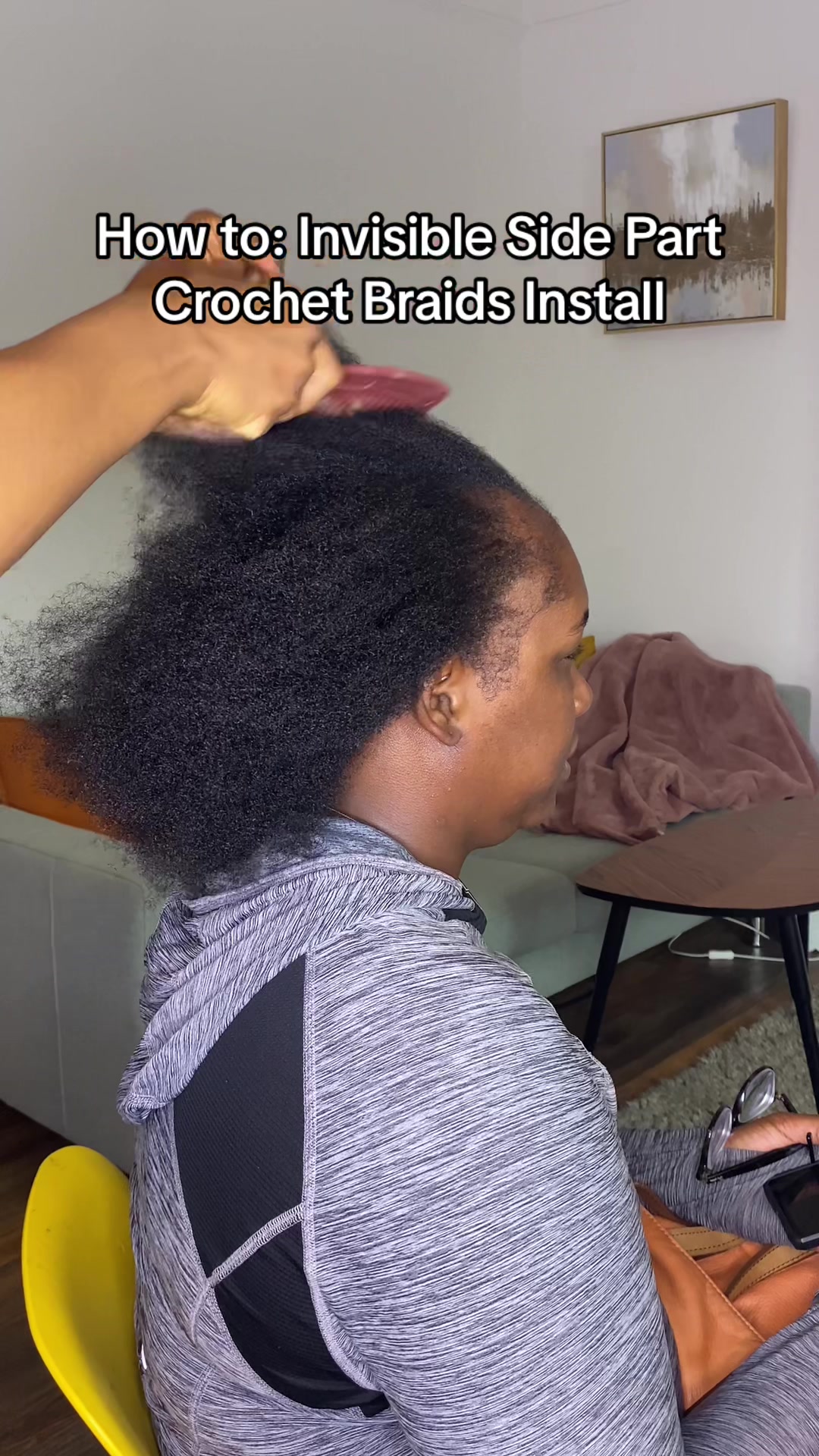 Part1: Invisible Side Part Crochet | FabXtensions Dublin (@fabxtensions ...