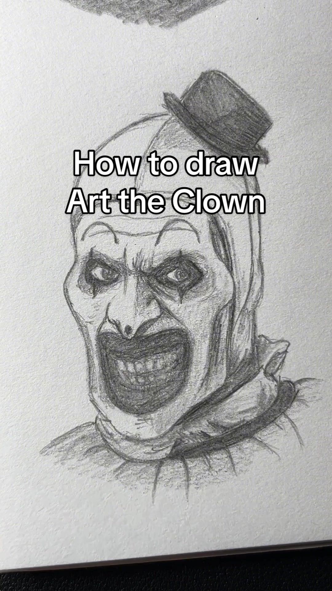 How to draw Art the Clown from | Tiandyu (@tiandyu)