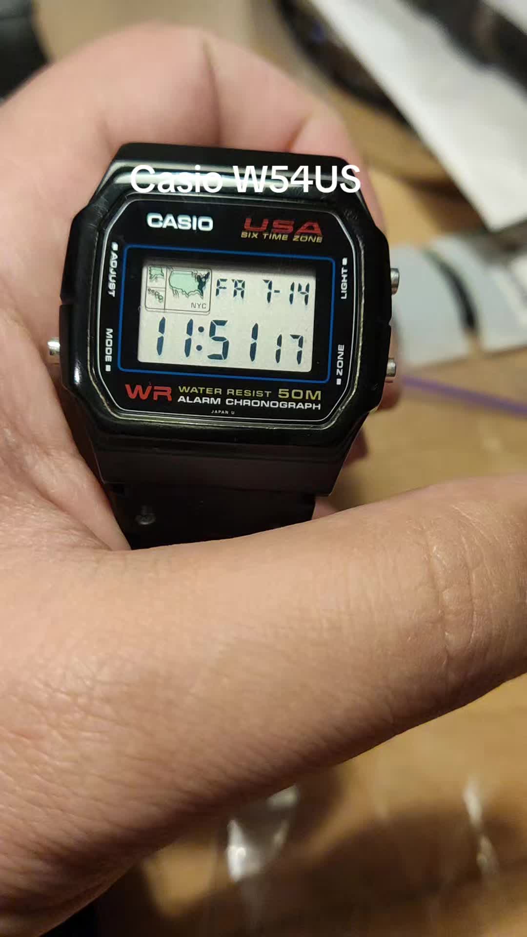 Casio W54US six time zones #wristwatch | Vintagecasios (@vintagecasios)