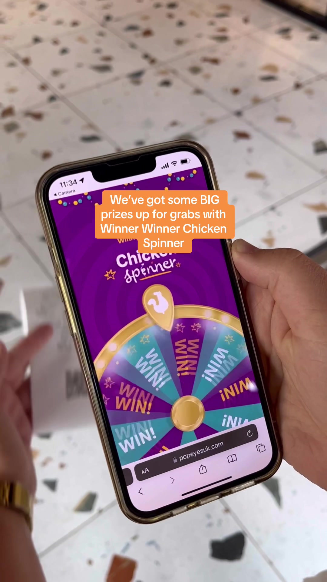 Winner Winner, Chicken Spinner 🐔 | Popeyes Louisiana Chicken UK ...
