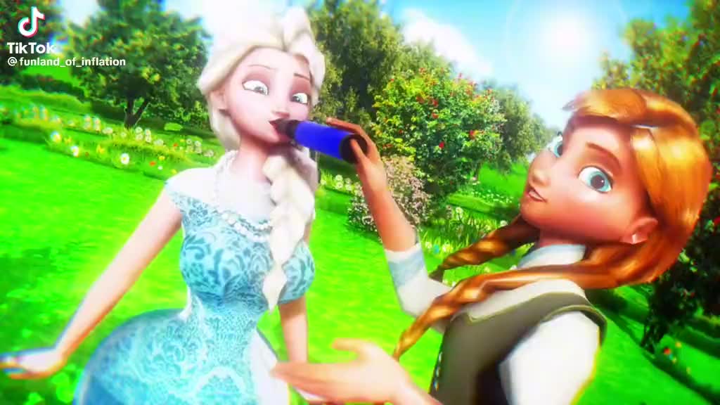 Belly inflation Elsa and Anna Disney | Belly inflation (@best_of_belly ...