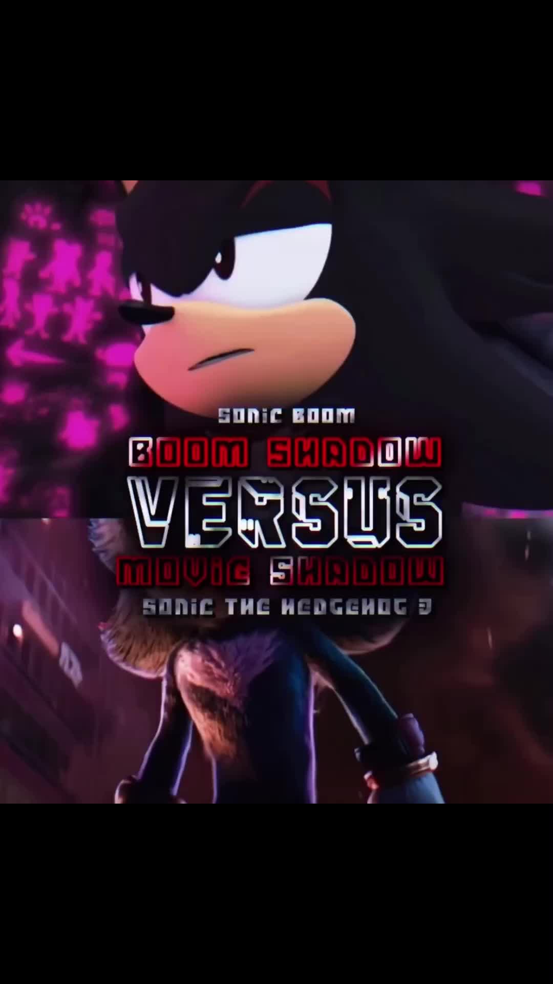 Boom shadow (sonic boom) vs movie | YJR_EDITZ (@yjr_editz3)