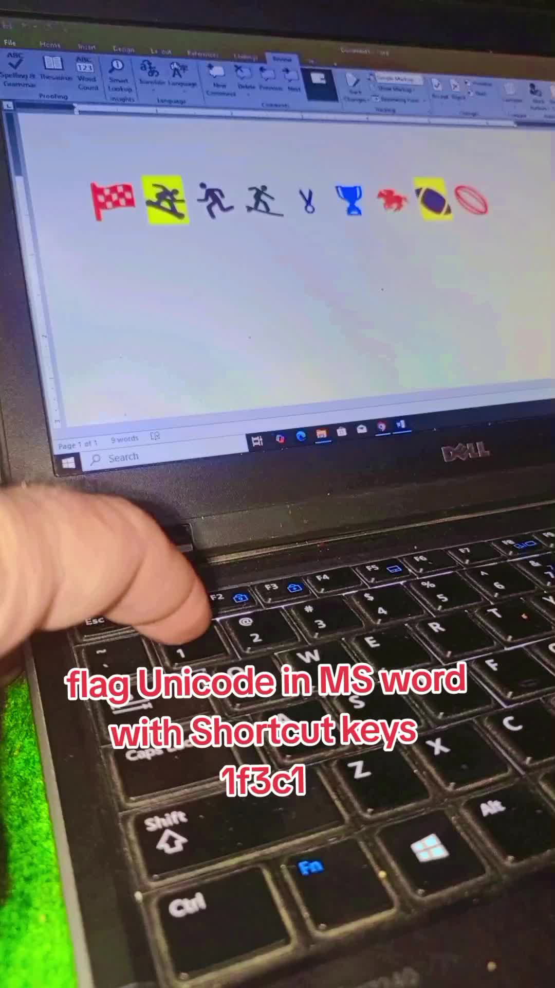 flag Unicode in MS word with Shortcut | Tricks Guru (@tricks_guru_)