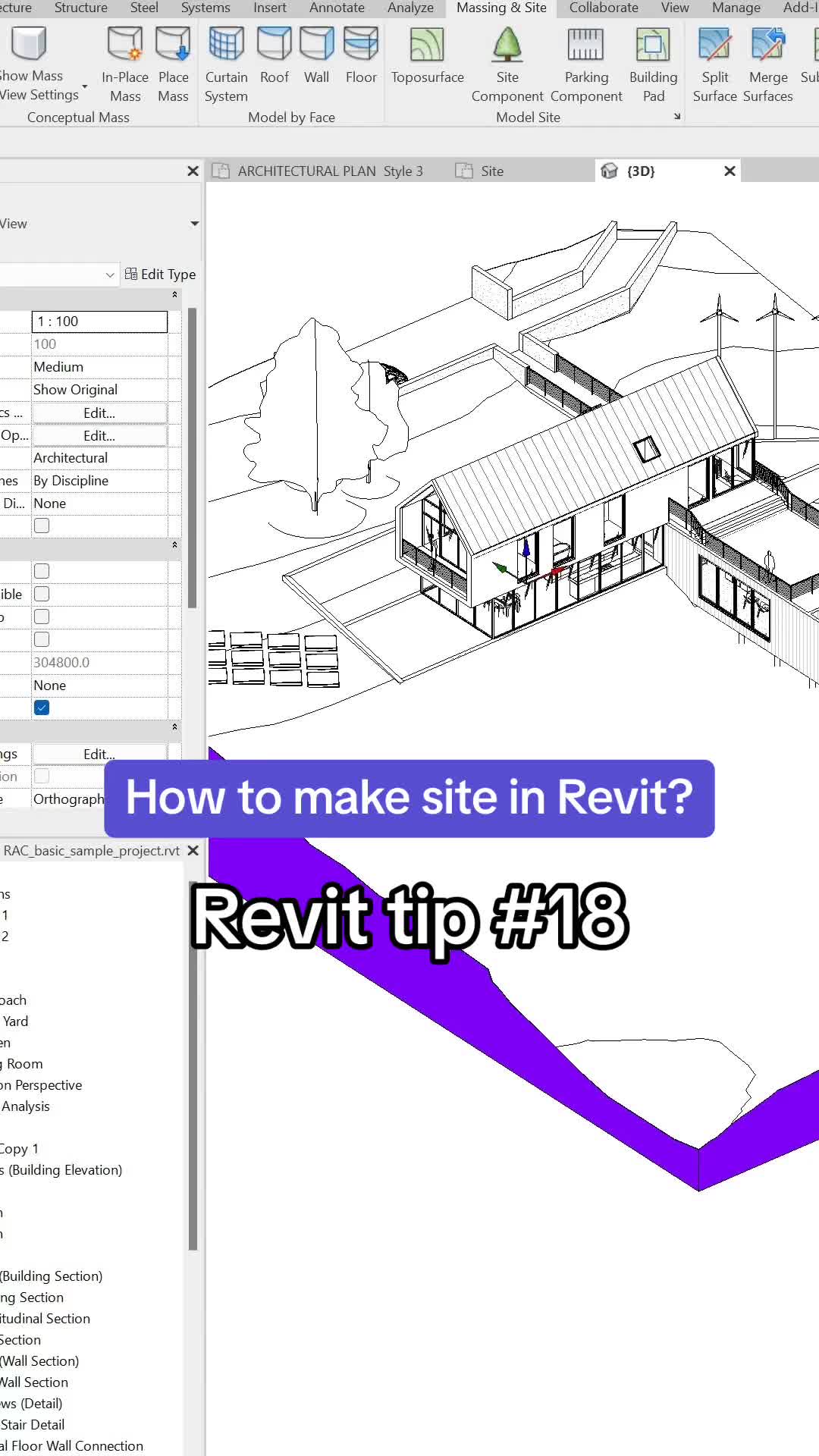 Revit tip #18. How to make site plan in | Lel’s Revit Lab (@lelsrevitlab)