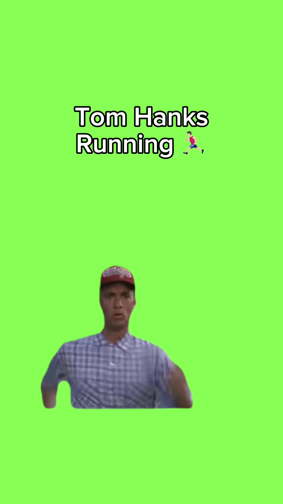 Tom Hanks Running meme green screen | Viral Green Screen Hub ...