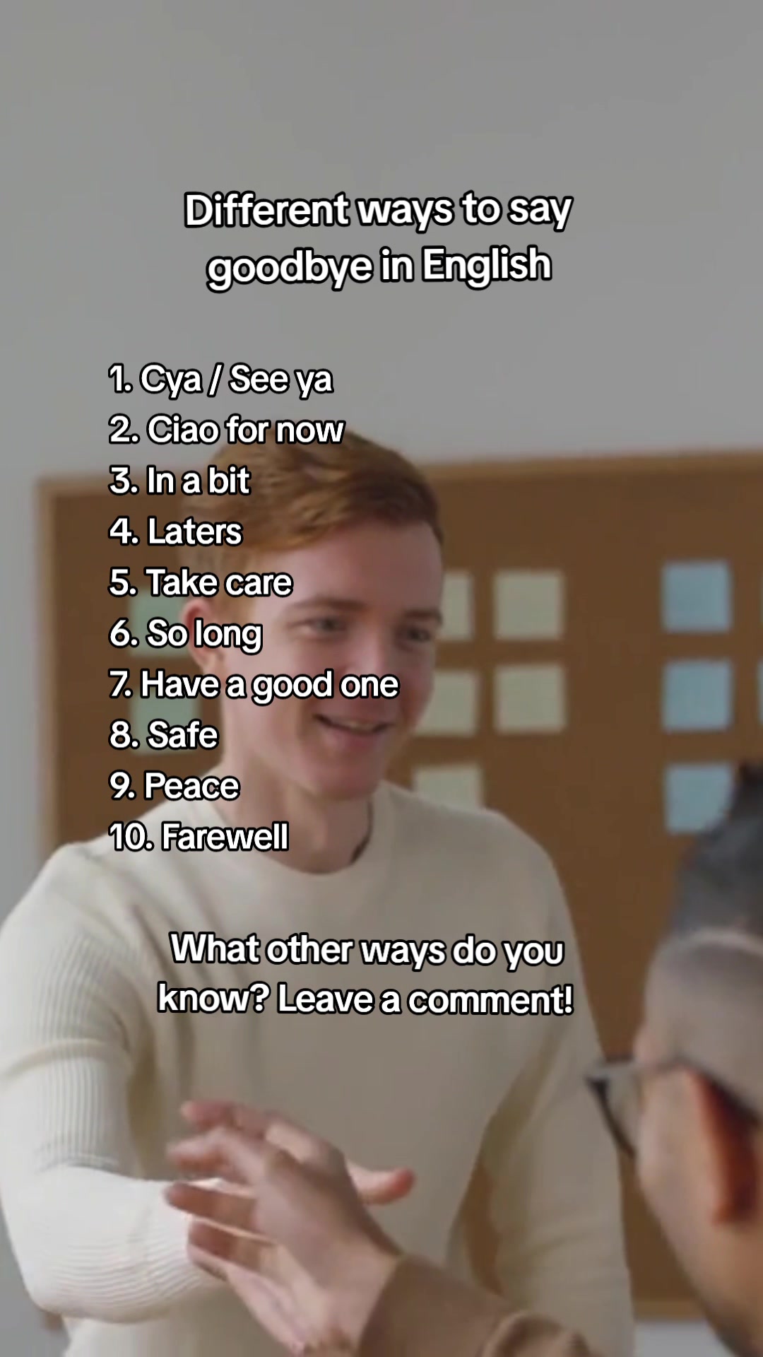 There are many ways to say goodbye in | English with Asa (@englishwasa)