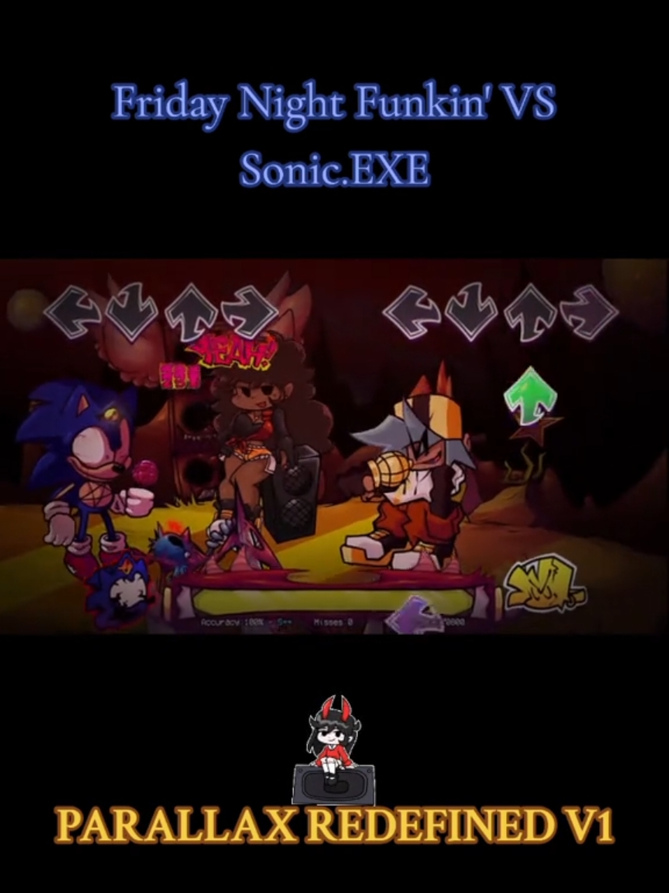 FnF VS Sonic.EXE - PARALLAX REDEFINED | lynx golds (@celestia_golds)