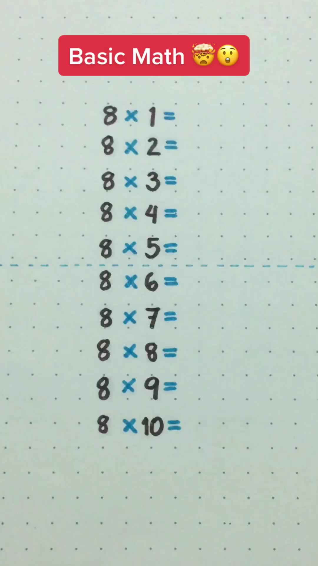 Multiplication Table of 6, 7, 8, and 9 | Ms Rosette (@rre1120rre)