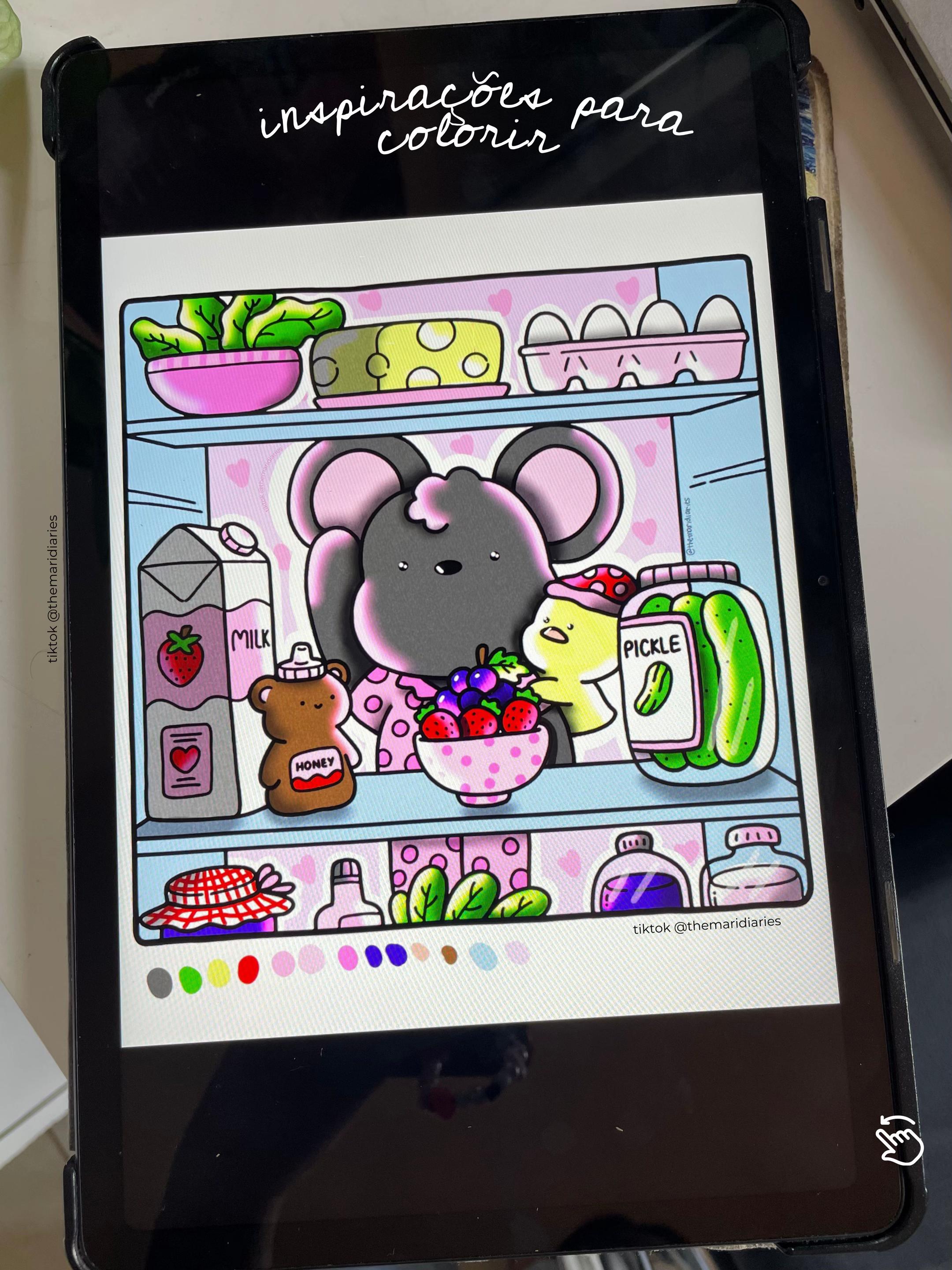 Todos os desenhos foram coloridos por | mari 💫☁️ (@themaridiaries)