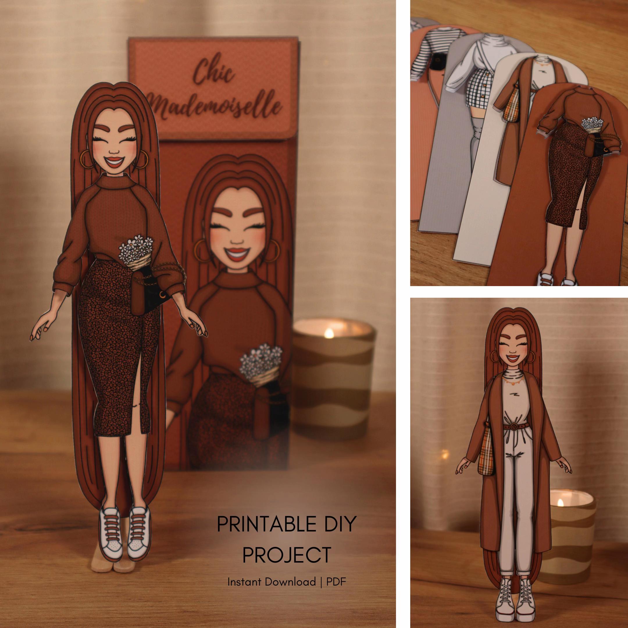 This printable doll set comes with a | Paper Dolls•Crafts•Printables ...