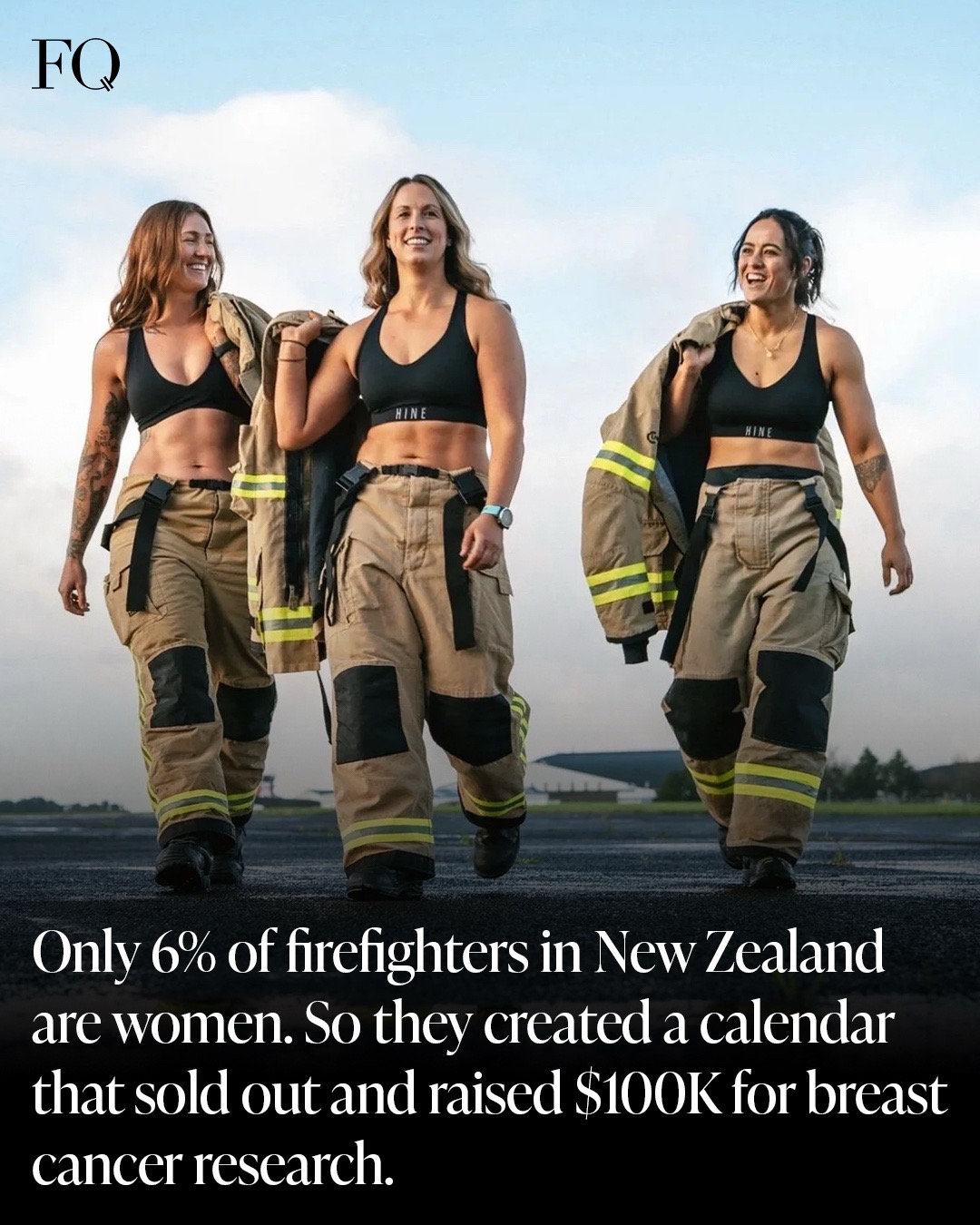 Only 6% of firefighters in New Zealand | Female Quotient (@femalequotient)