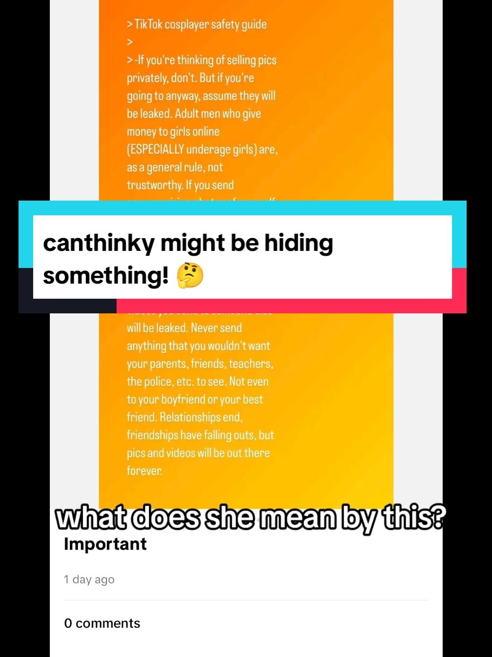 I know she has done some shady stuff in | CanthinkyExposed (@unthinkay)